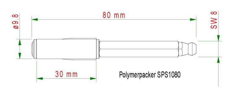 Injektionspacker SPS1080 für Bohrloch 10 mm - Polymerpacker
